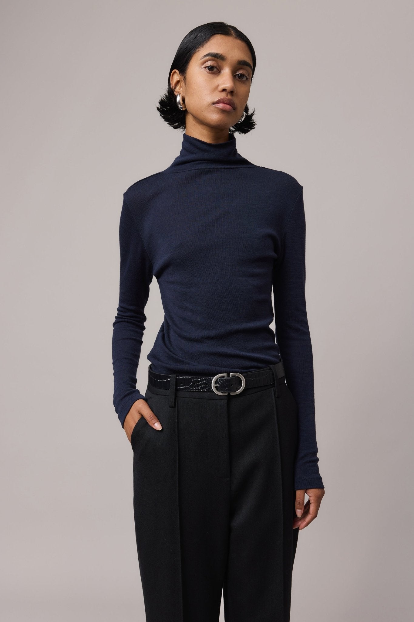 100% Merino Wool Slim Fit Skivvy - Australian Made